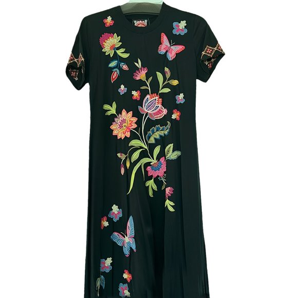 Johnny Was | Dresses | Johnny Was Gracey Crew Neck Swing Long Dress ...
